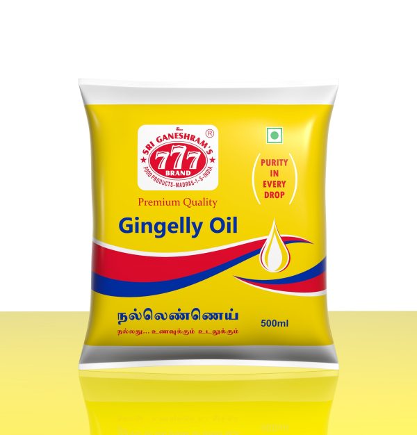 Buy 777 Gingelly Oil Packet – 500ml/1L ₹189–₹378 Online