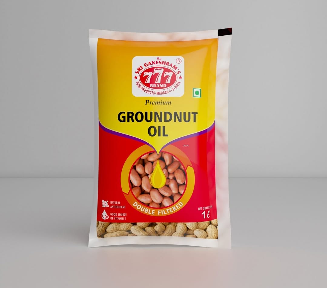 Buy 777 Groundnut Oil Pouch – 1L ₹236 Online