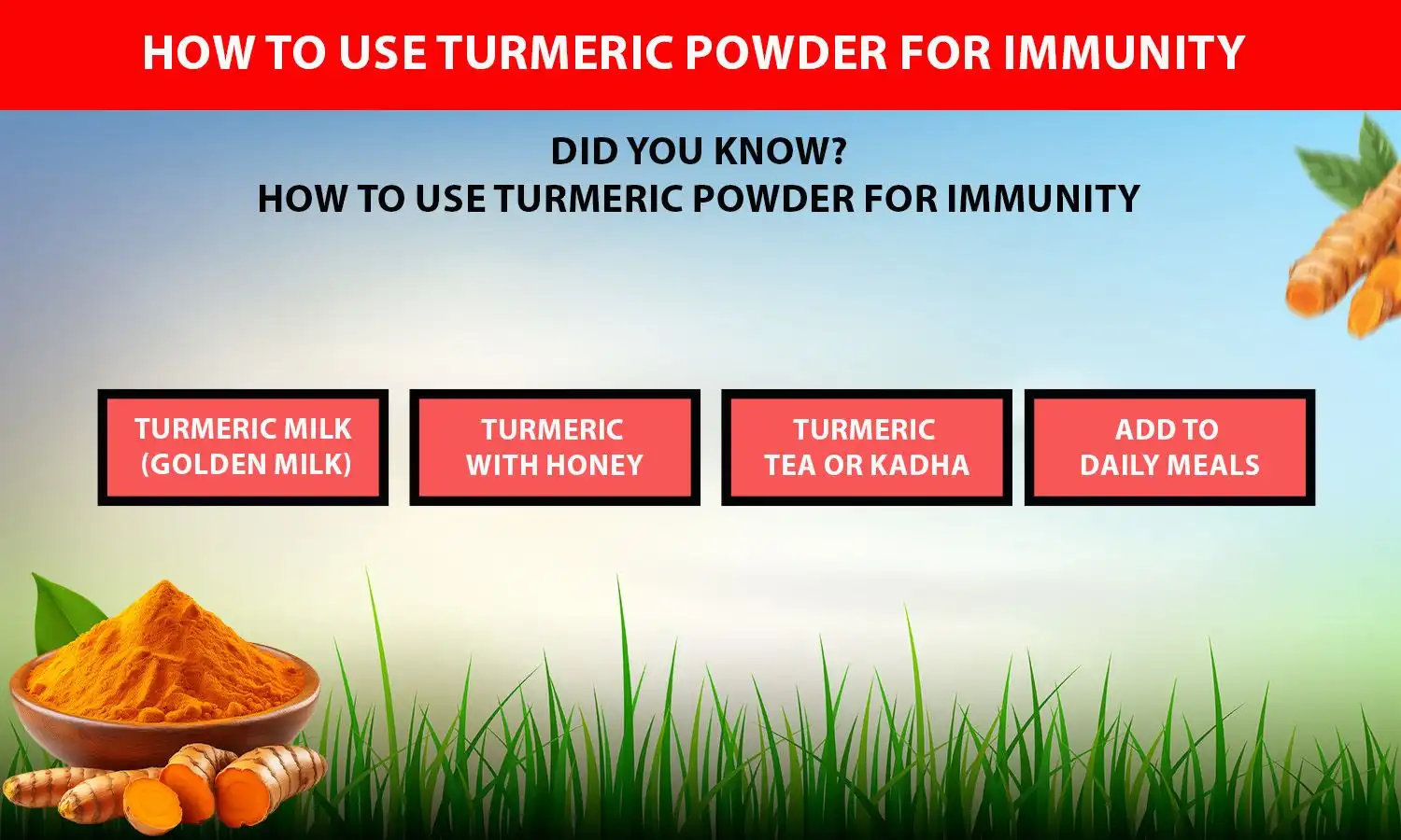 7 Best Ways to Use Turmeric Powder for Immunity